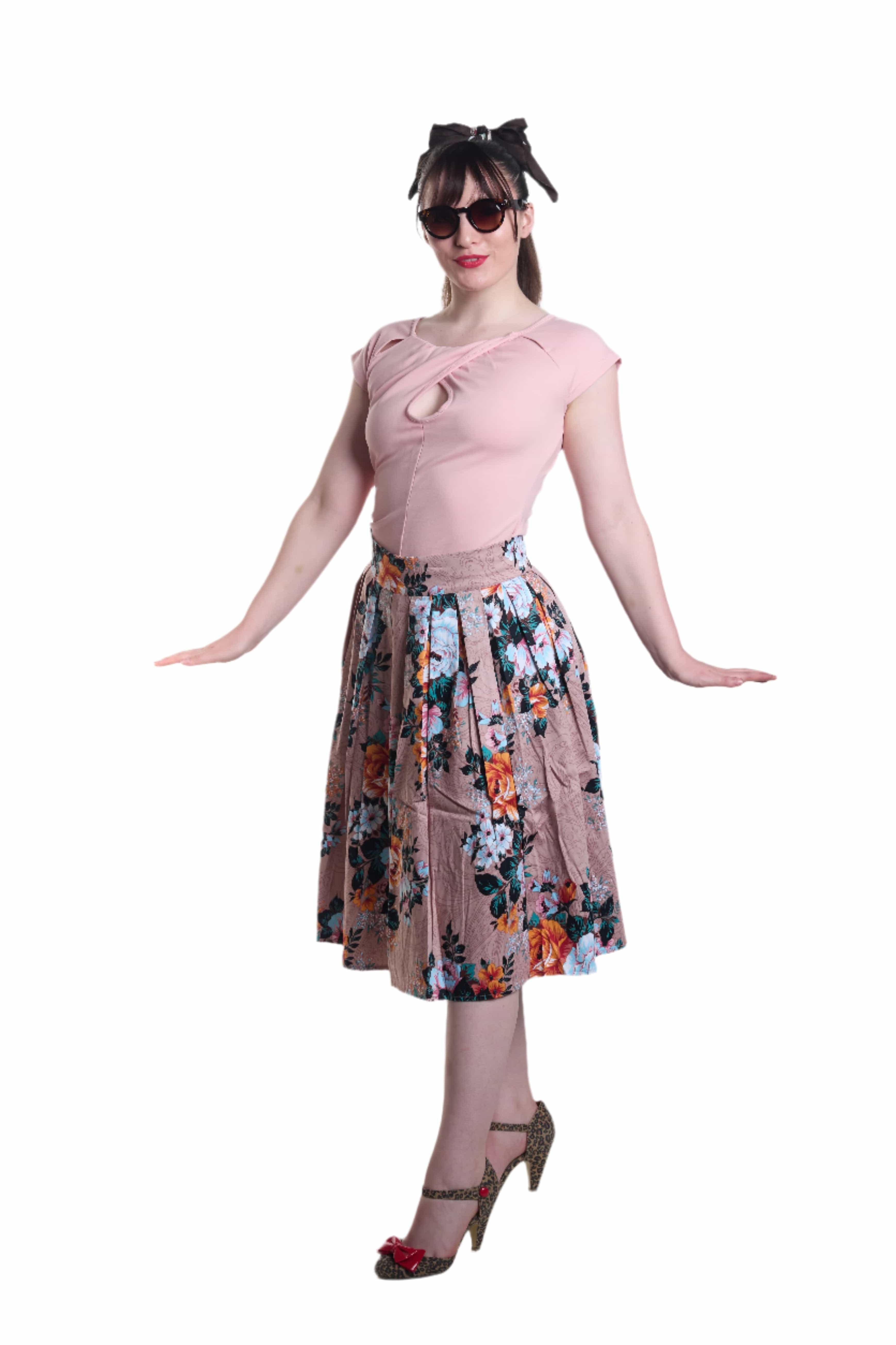 Adalyn Floral Circle Skirt – Bettylicious Retro